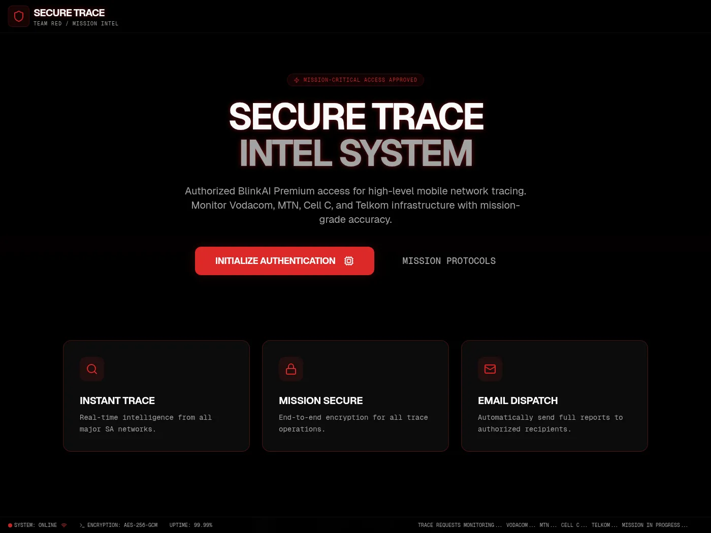 BlinkAI Secure Trace