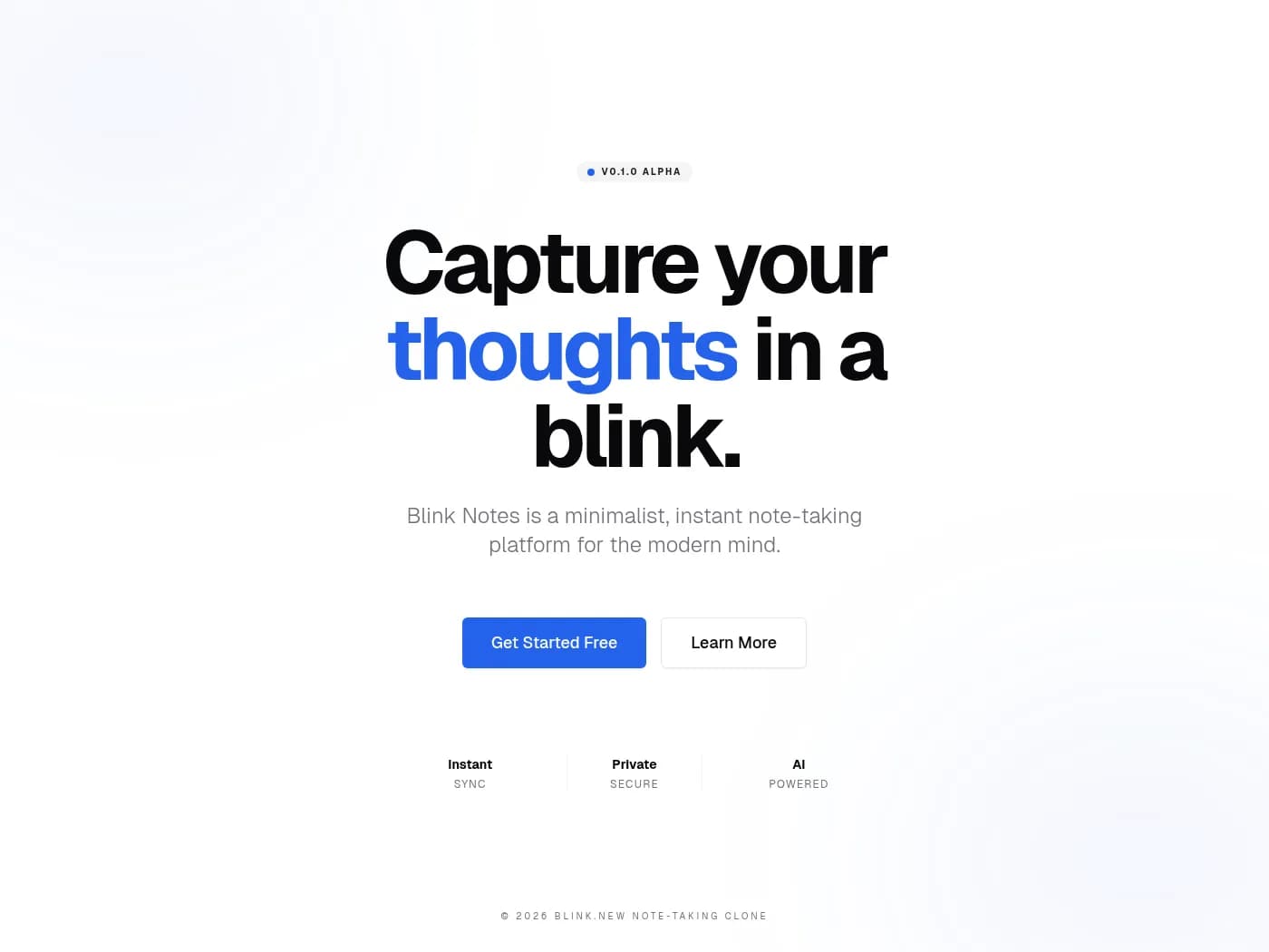 Blink.new Clone