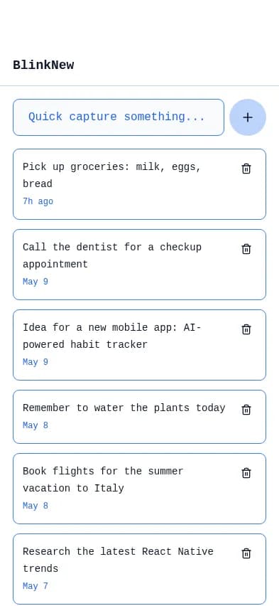 BlinkNew Mobile App