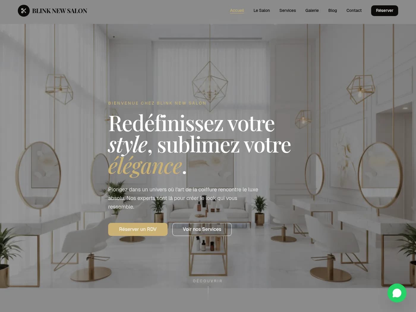 Blink New Salon Web