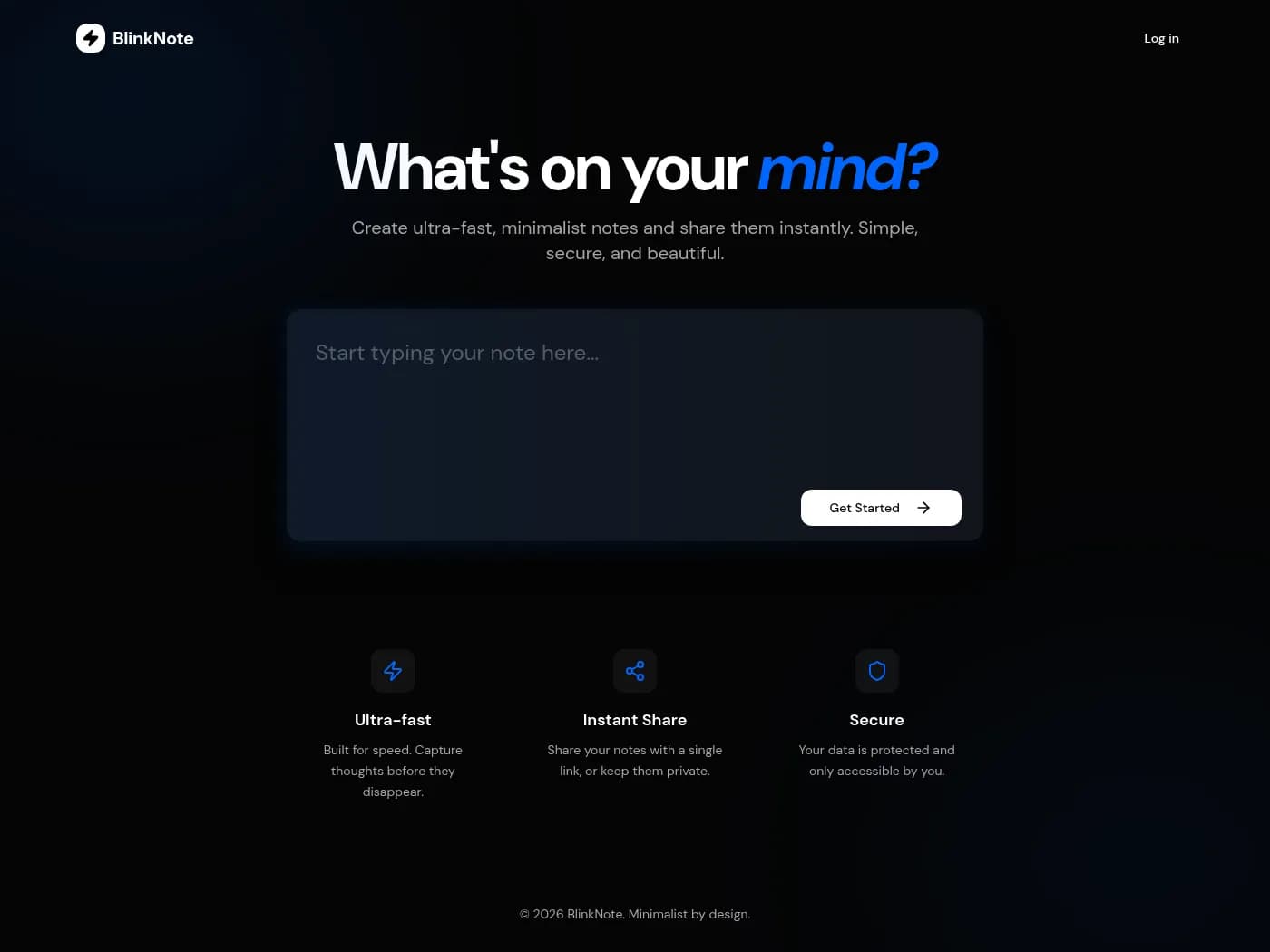 BlinkNote Clone