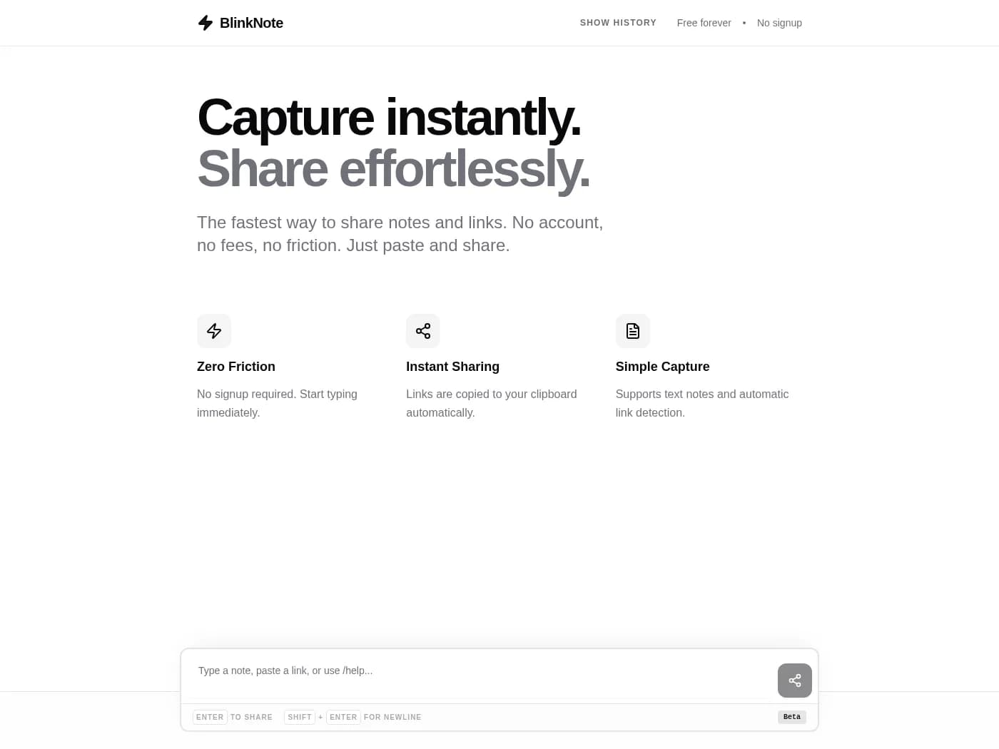 BlinkNote Clone Free