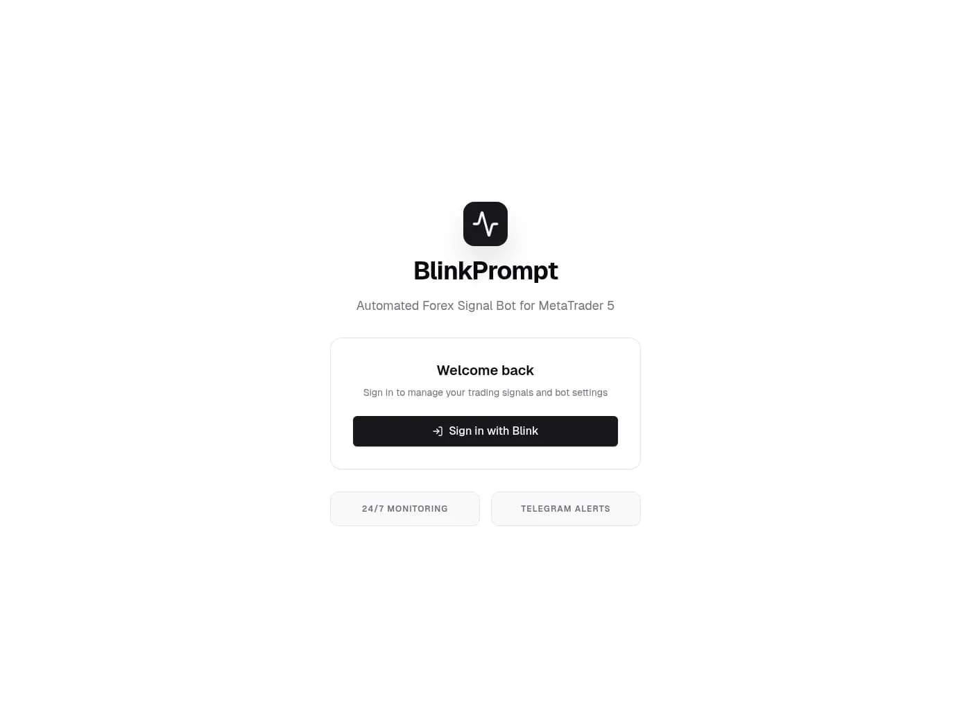 BlinkPrompt Forex Signal Bot