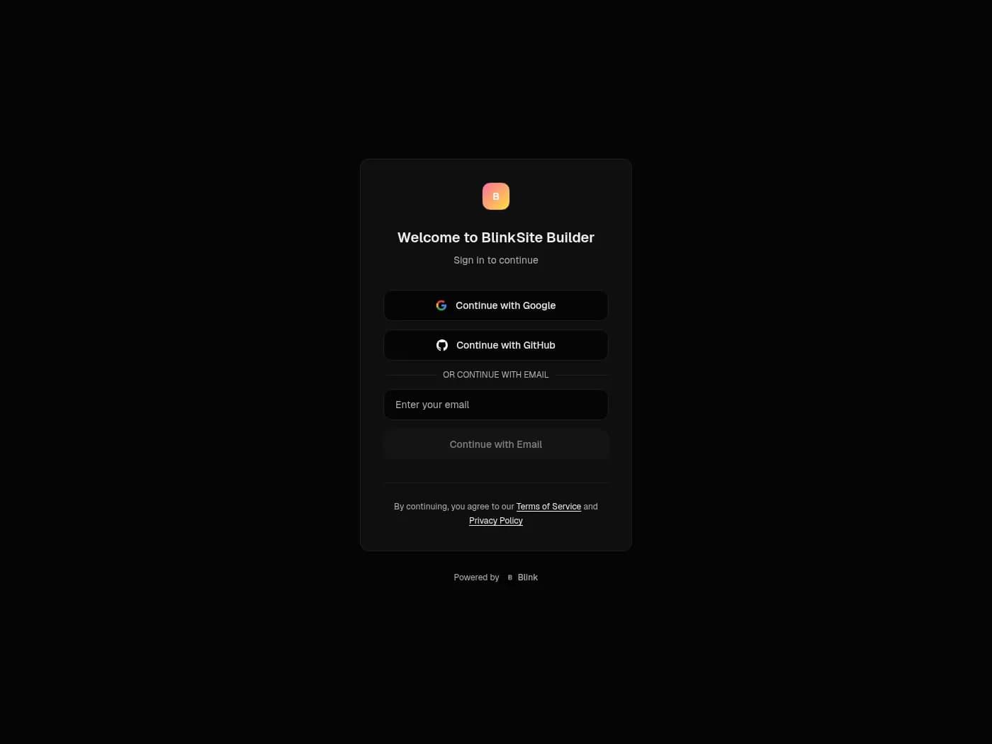 BlinkSite Builder