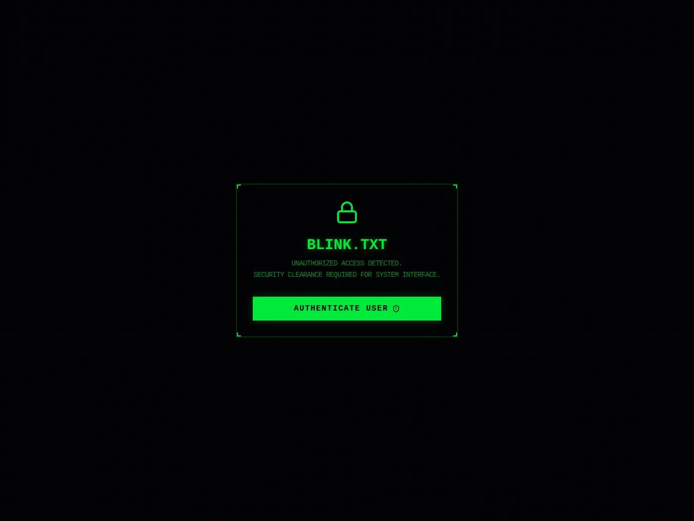 Blink.TXT Text Adventure
