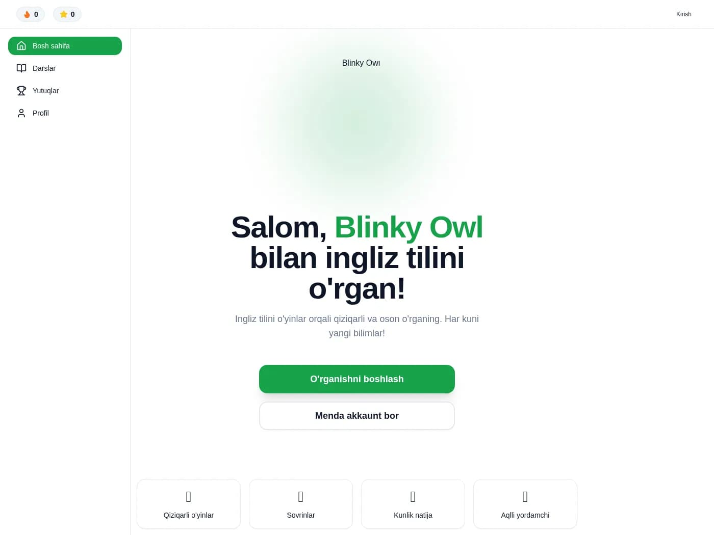 Blinky Owl English