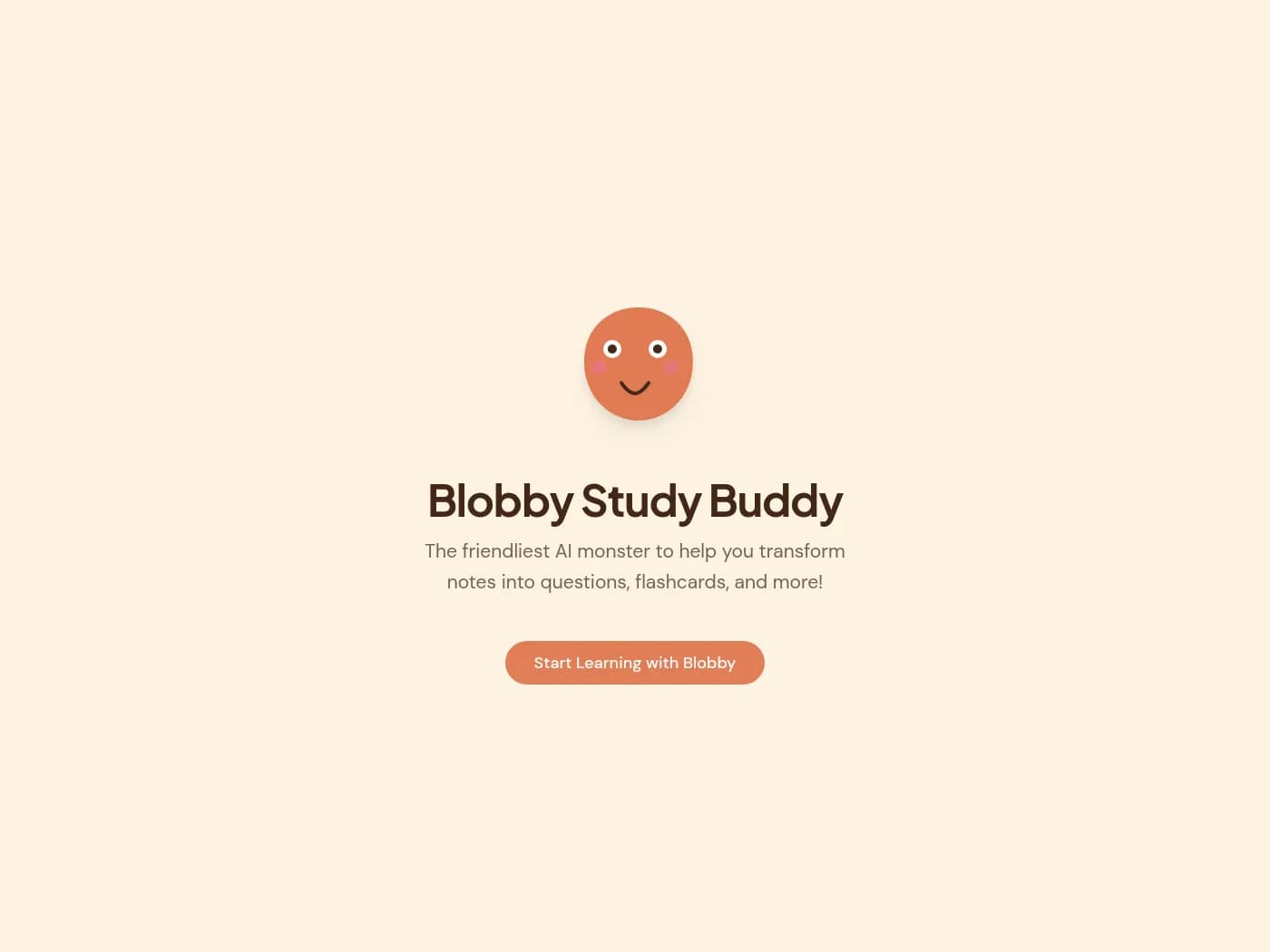 Blobby Study Buddy