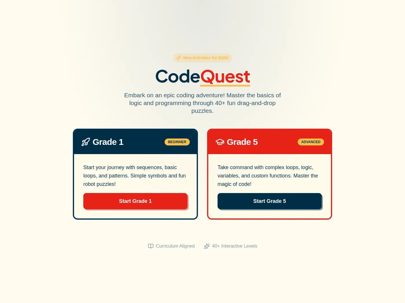 CodeQuest Games Hub