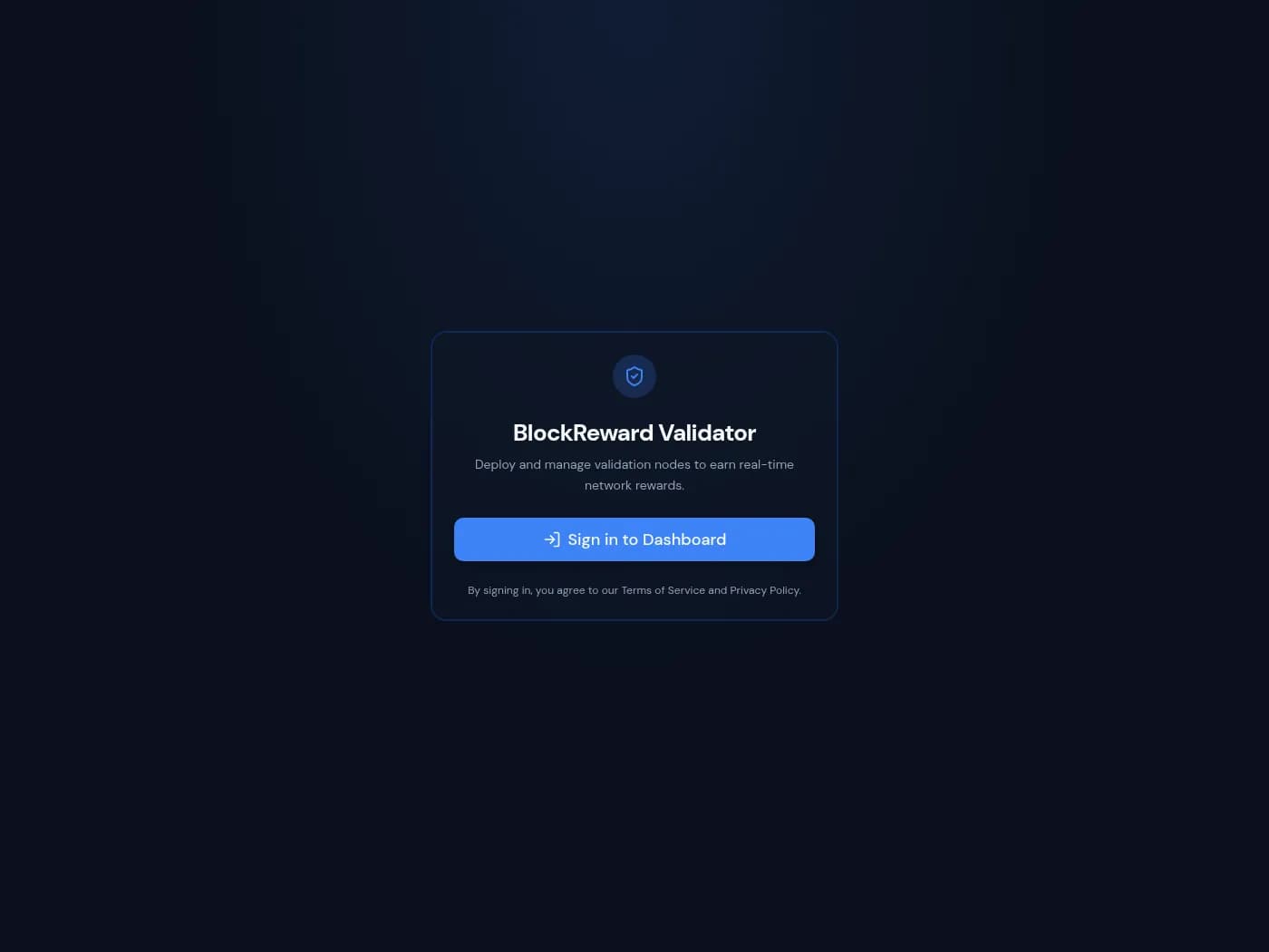 BlockReward Validator