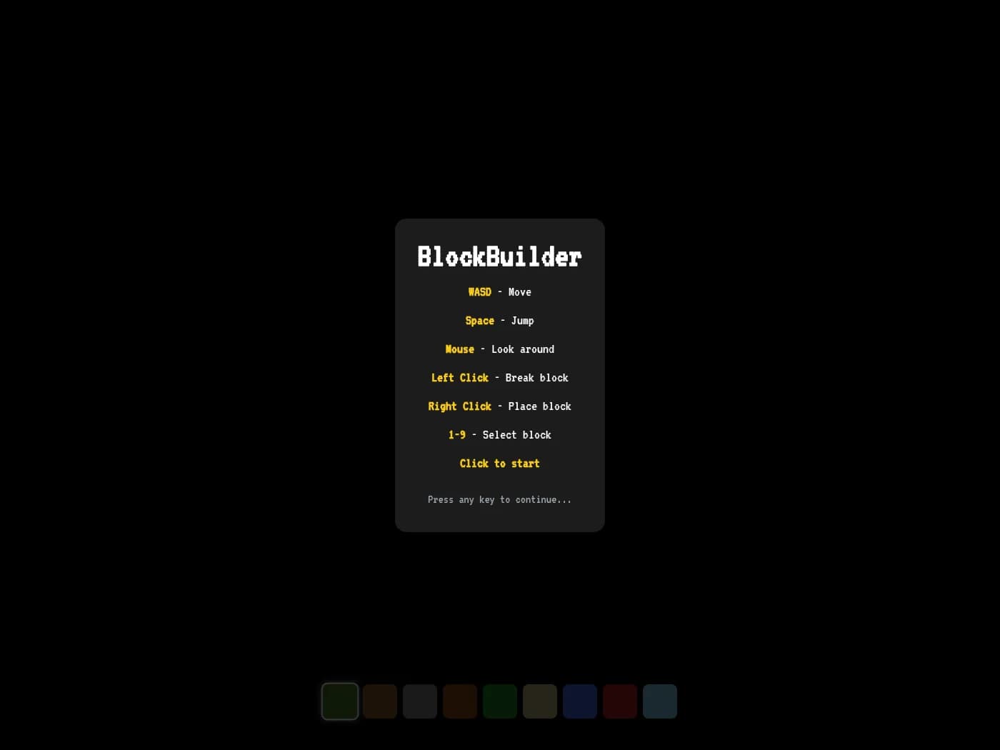 BlockBuilder Sandbox