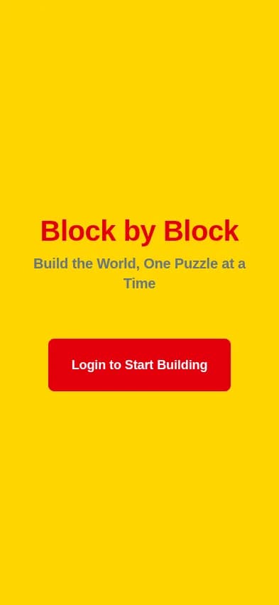 Block by Block: Build the World