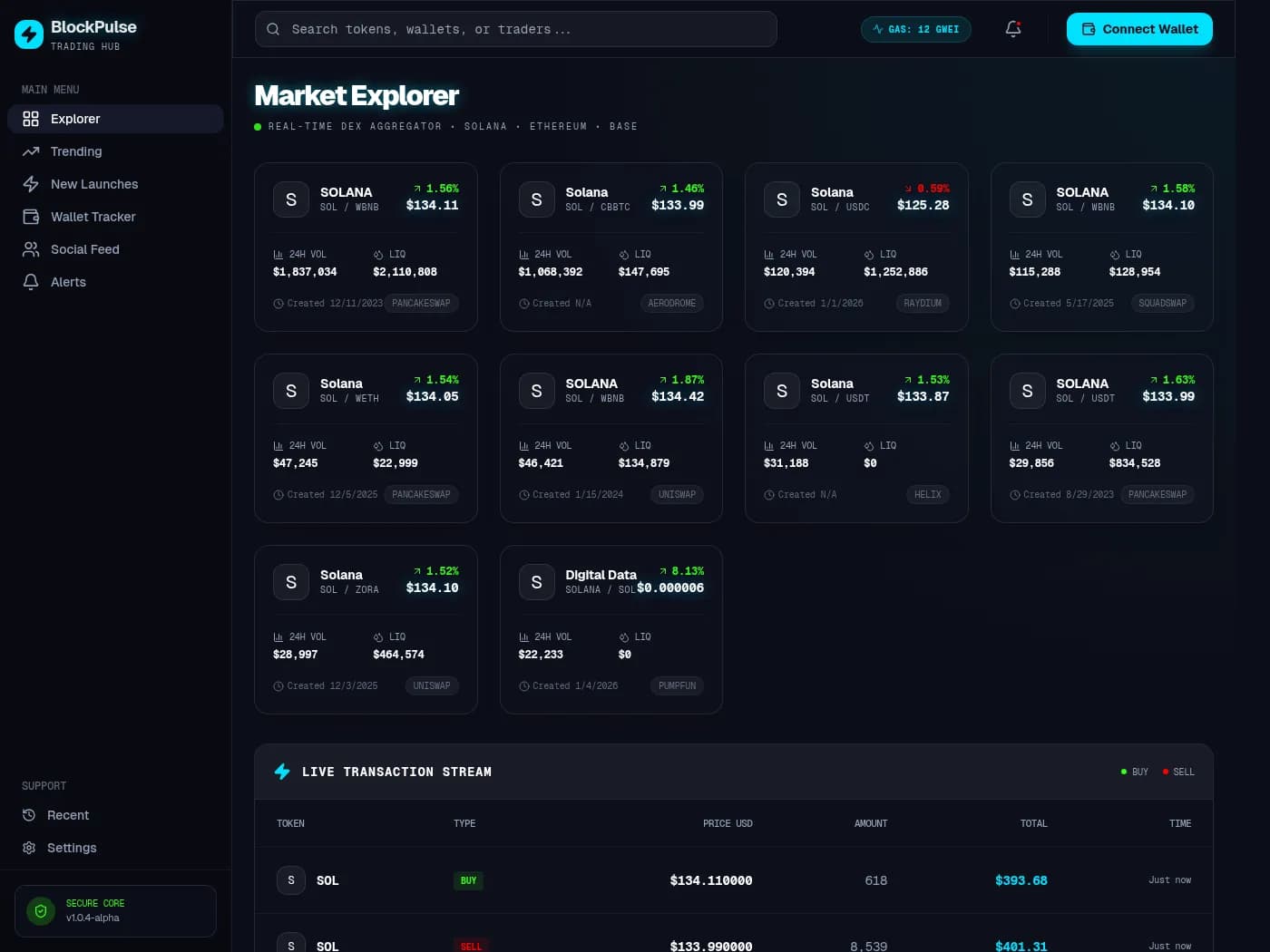 BlockPulse Trading Hub