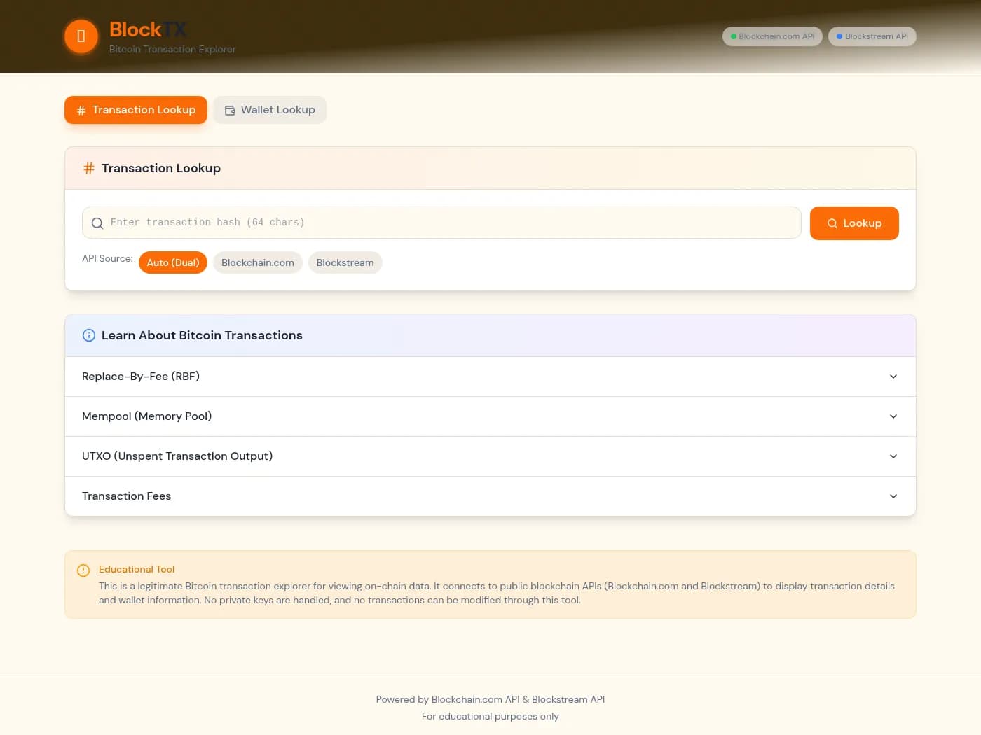 BlockTX Recovery Tool