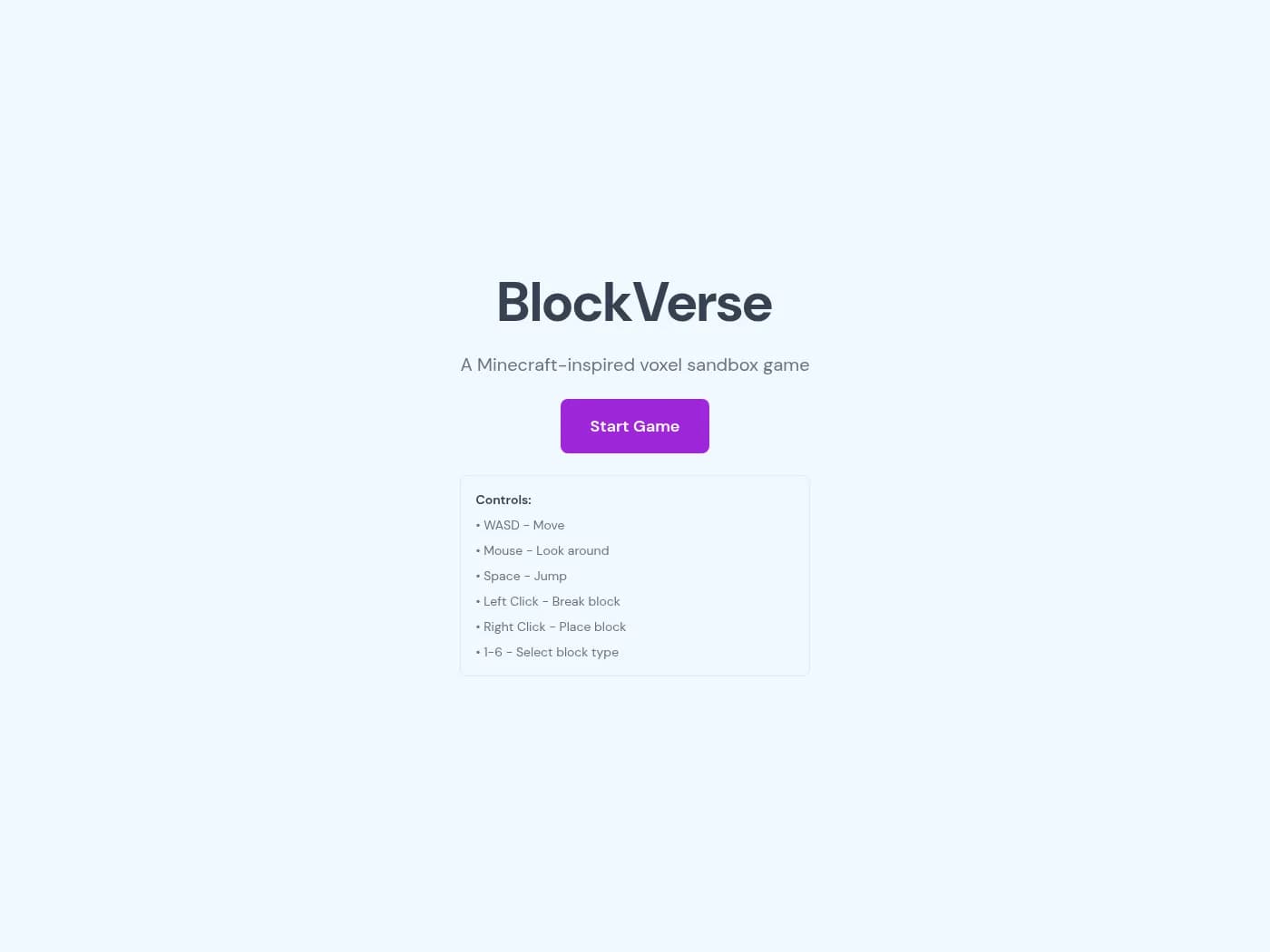 BlockVerse Game