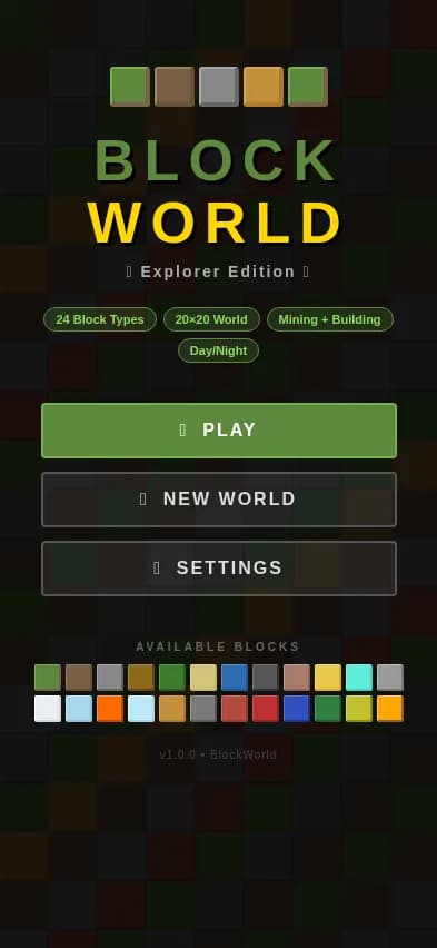 BlockWorld Explorer