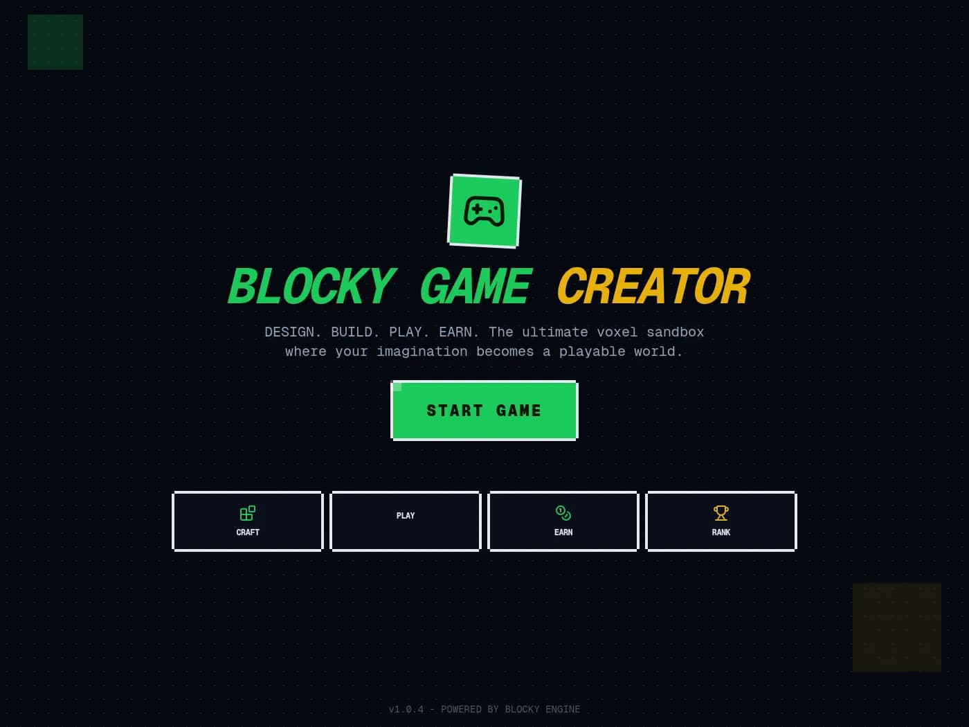 Blocky Game Creator
