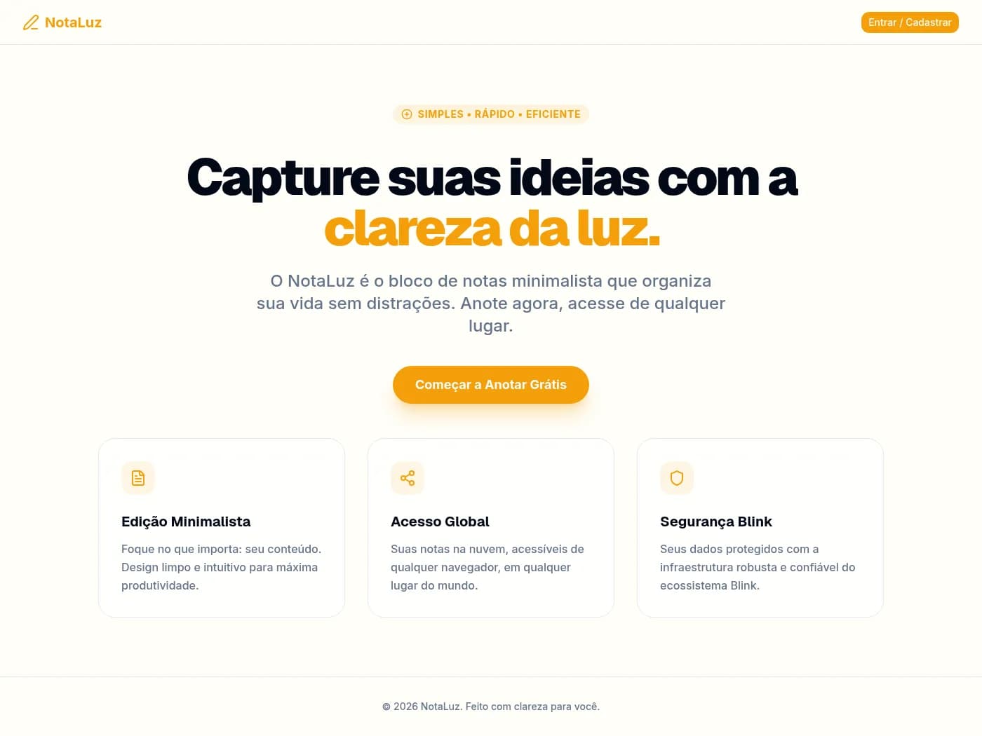 Bloco de Notas Rápido