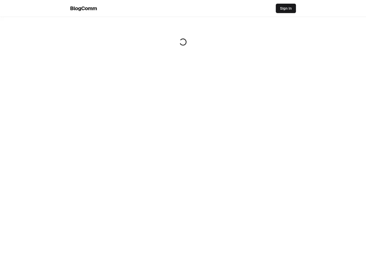 Personal Blog Community