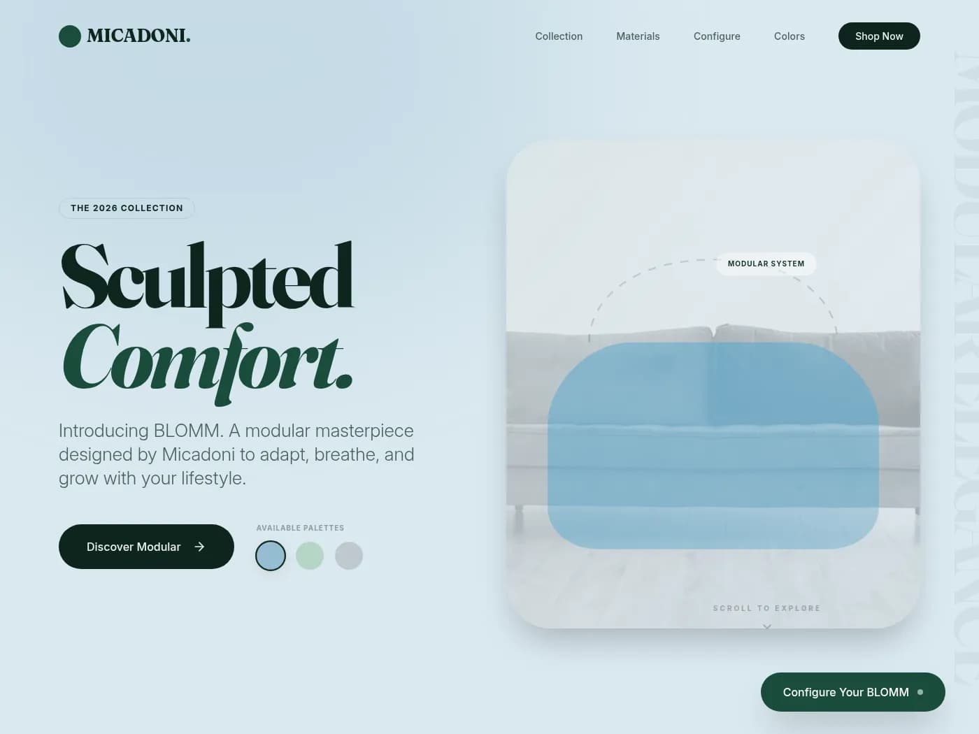 Blomm Sofa Showcase