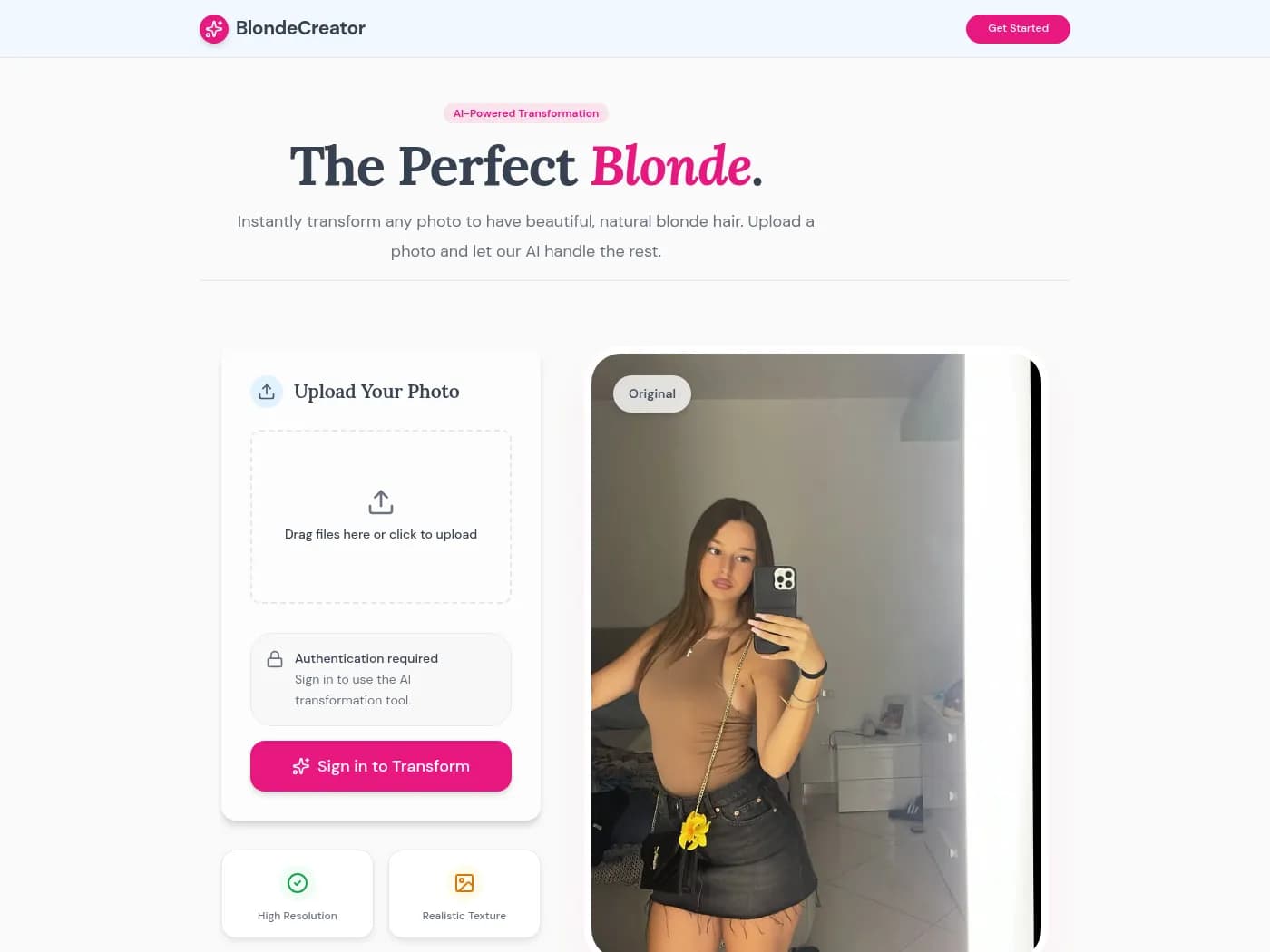 Blonde Avatar Creator