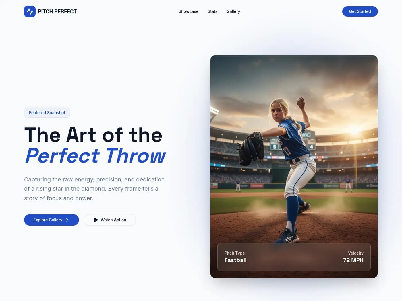 Blonde Pitcher Snapshot