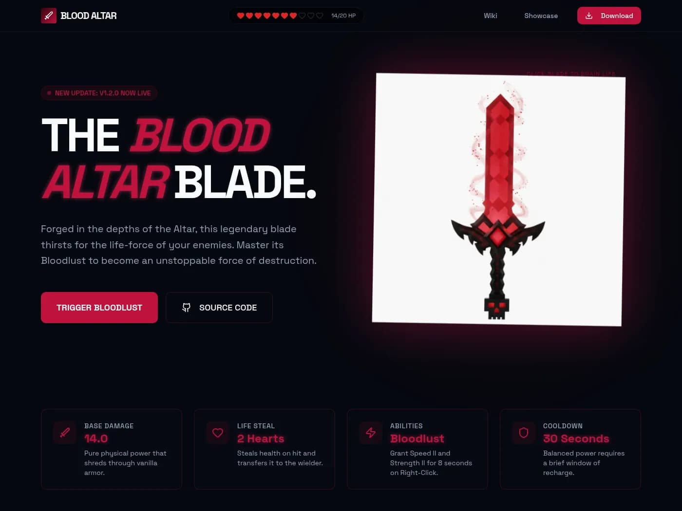 Blood Altar Blade Mod