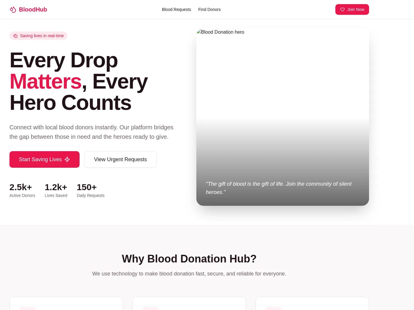 Blood Donation Hub