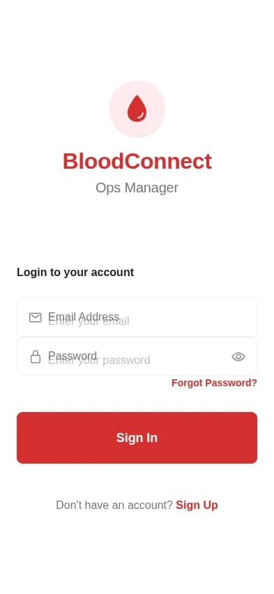 BloodConnect Ops Manager