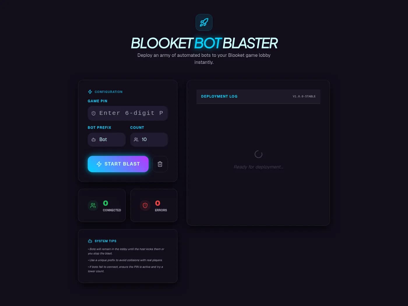 Blooket Bot Blaster
