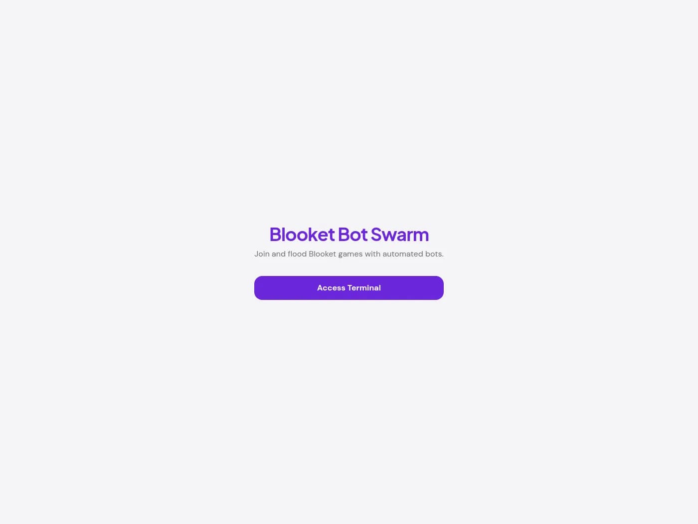 Blooket Bot Swarm