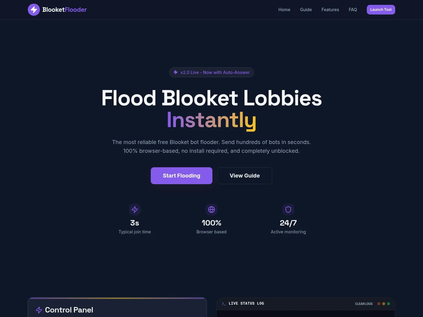 Blooket Flooder Web