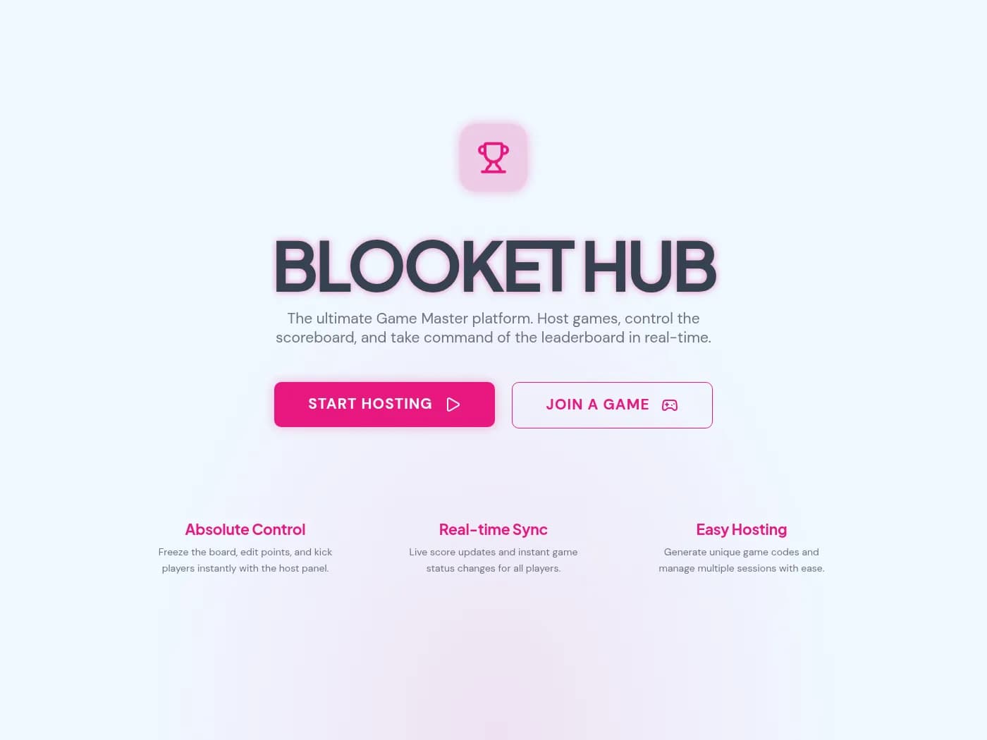 Blooket Game Control Hub