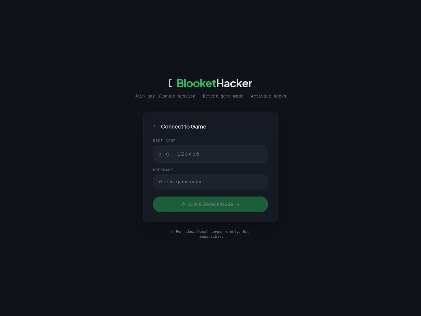 Blooket Game Hacker