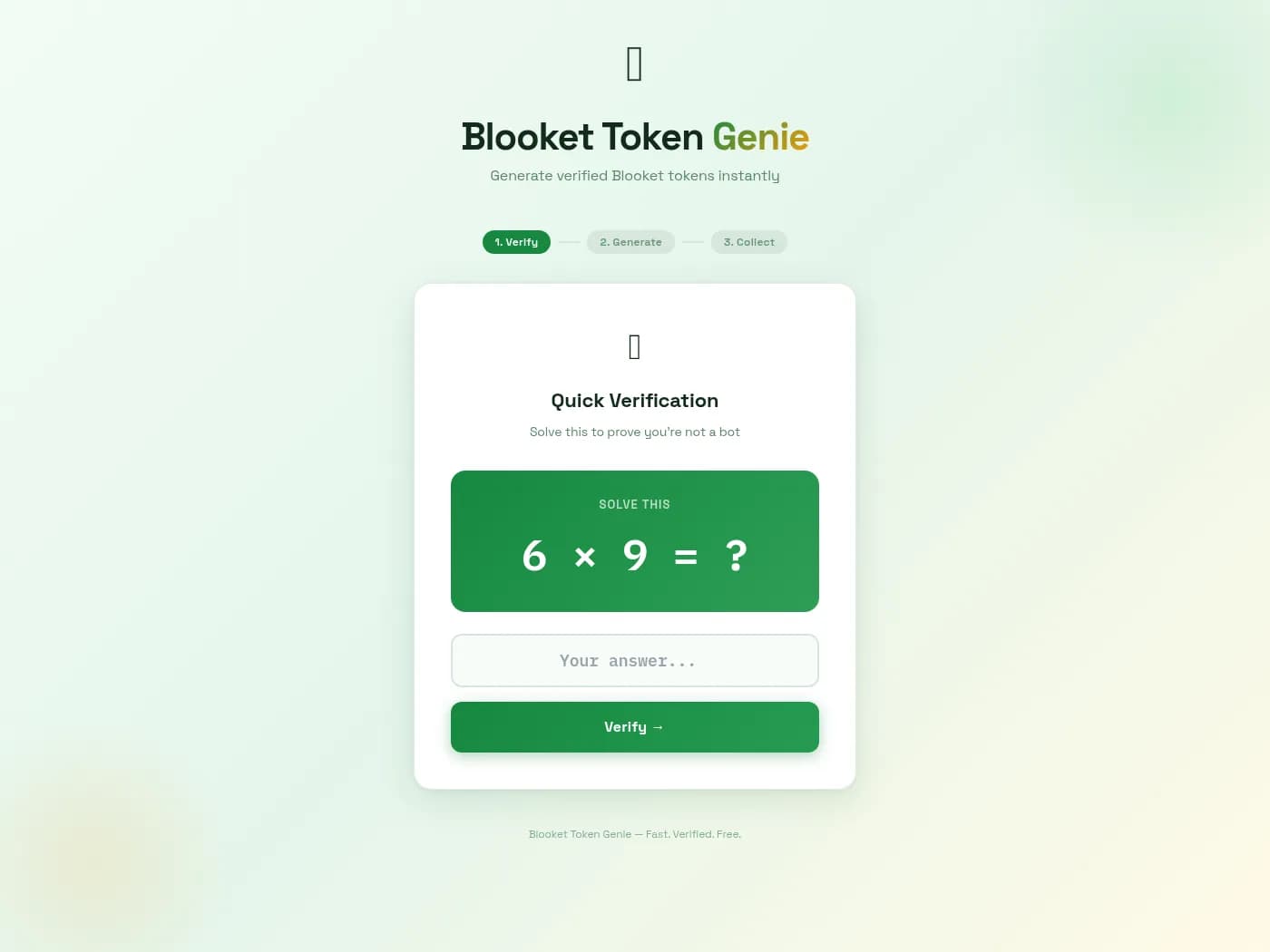 Blooket Token Genie