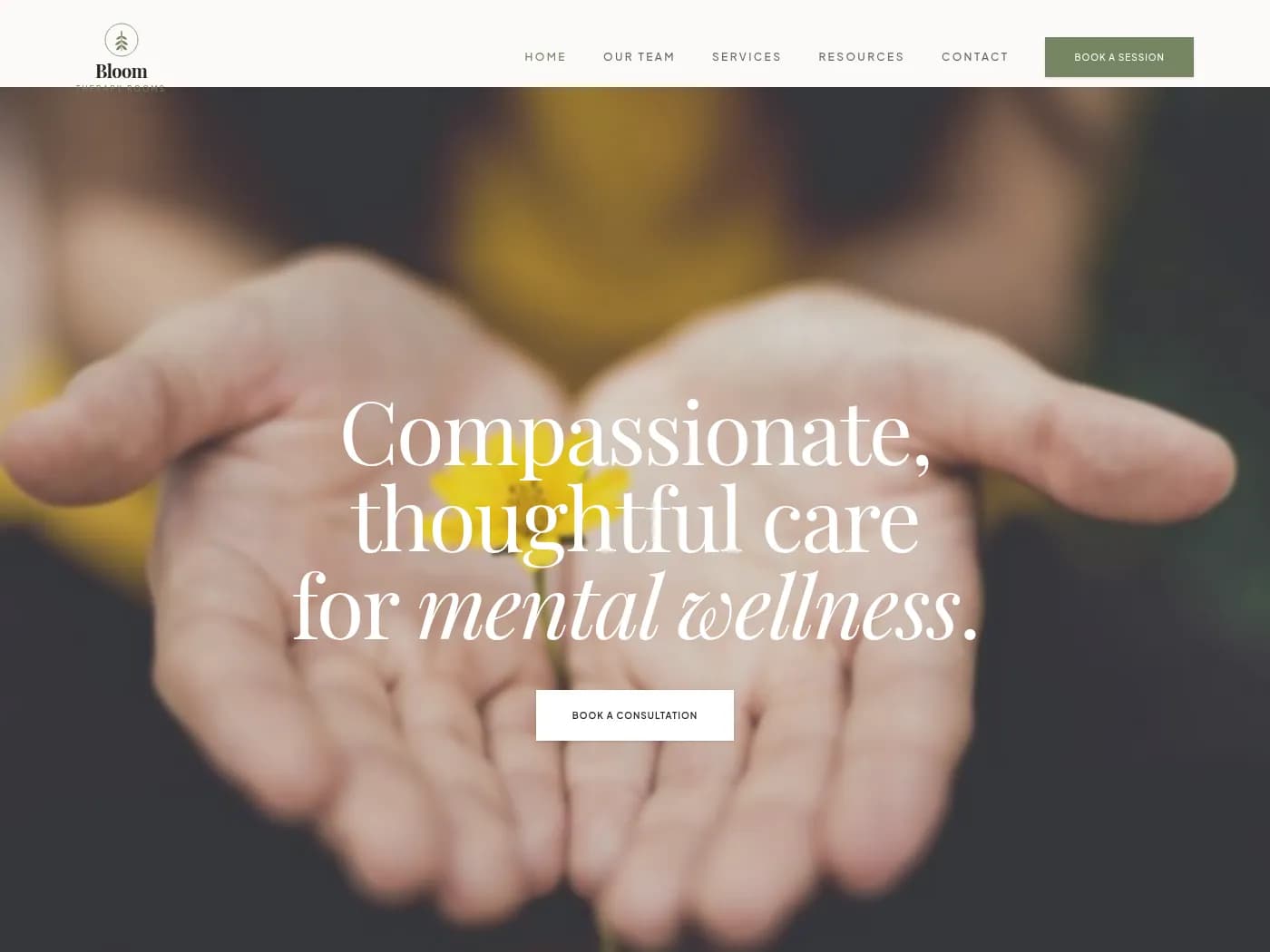 Bloom Therapy Website