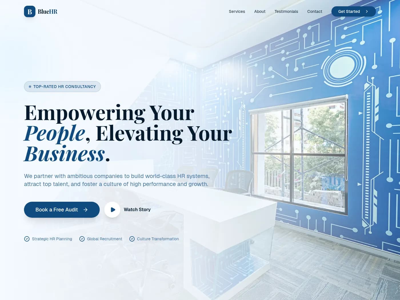 Blue HR Consultancy Site