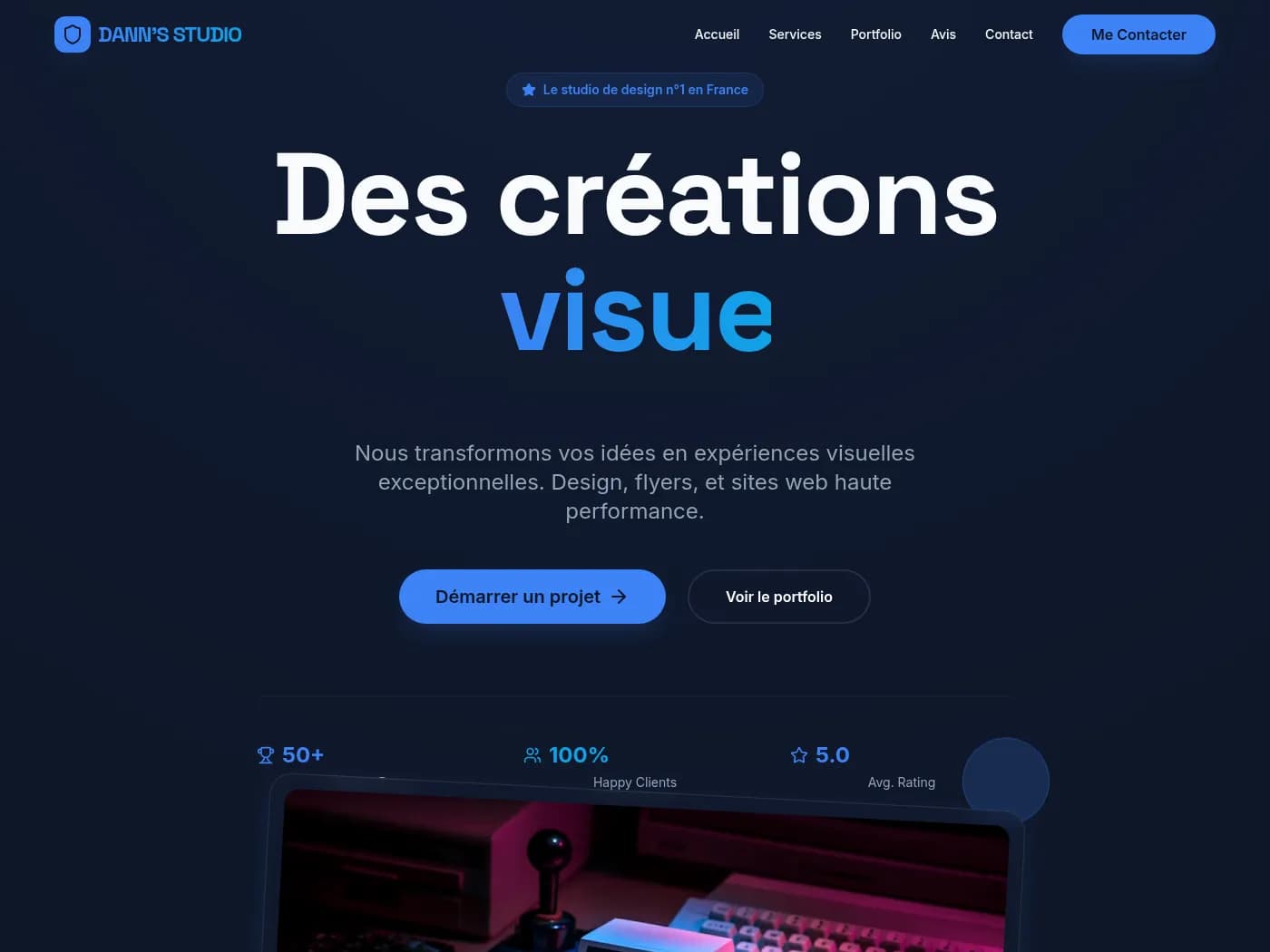 Blue Portfolio Redesign