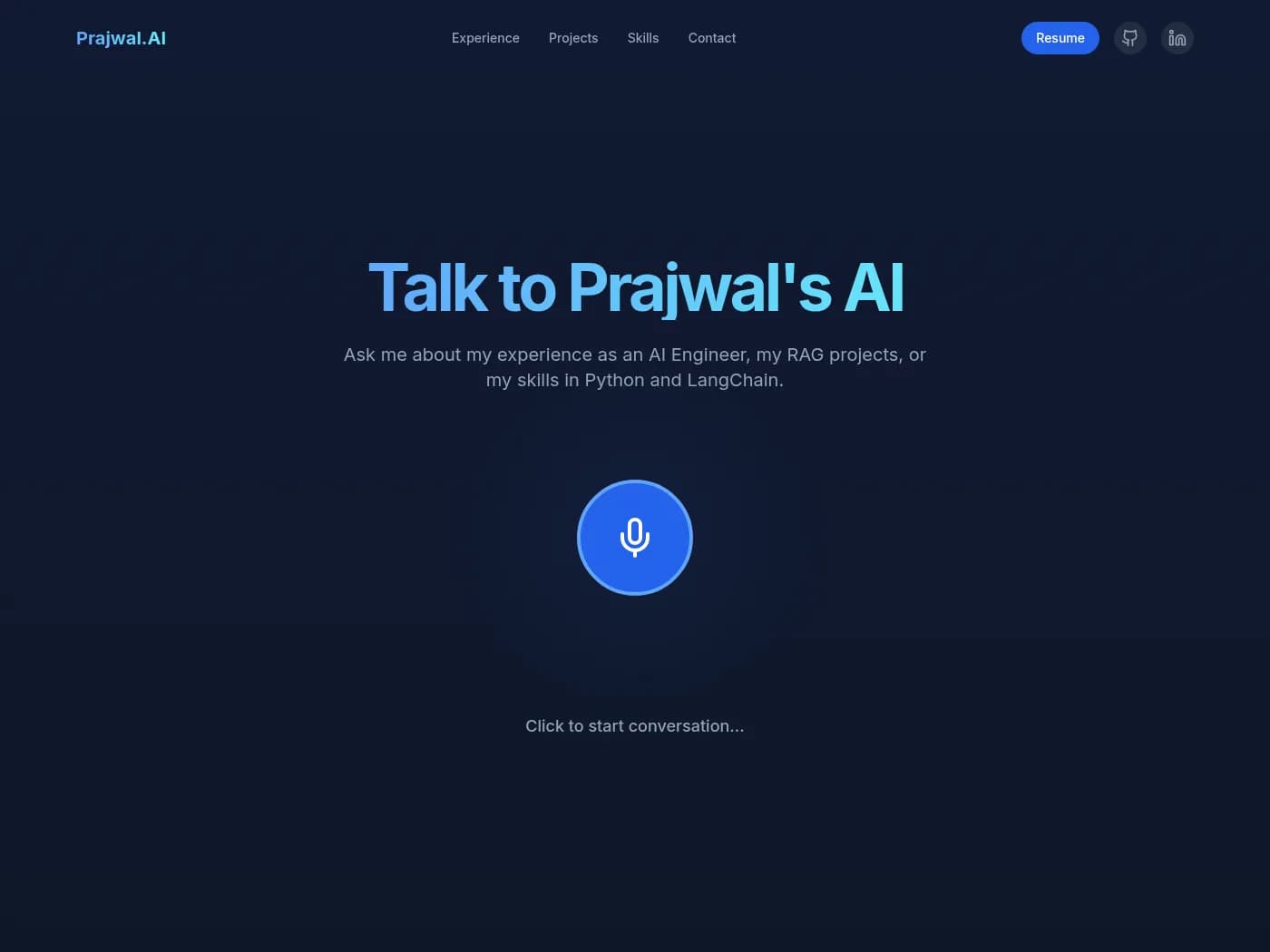 Blue Portfolio Voice