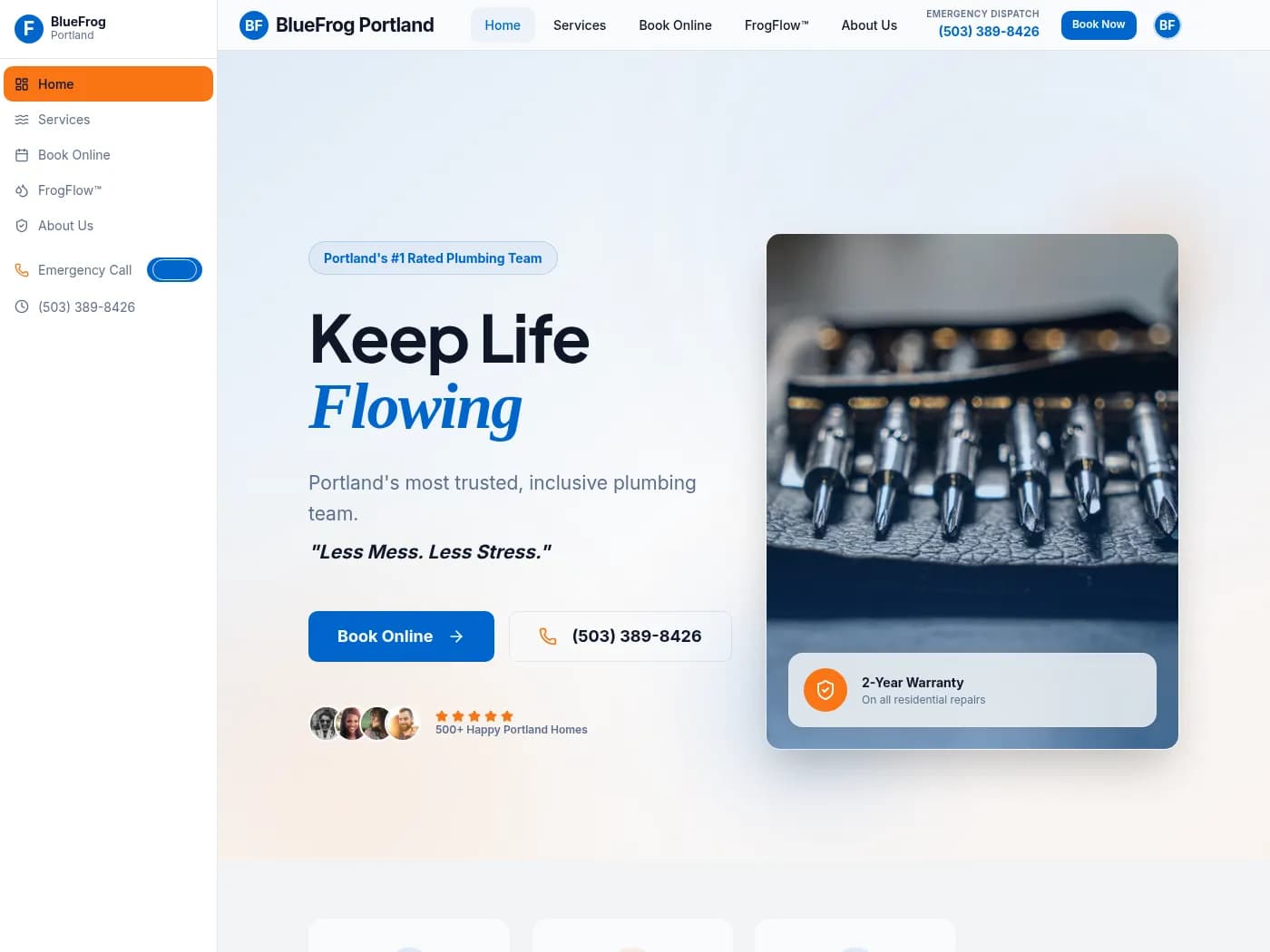 BlueFrog NextGen Site