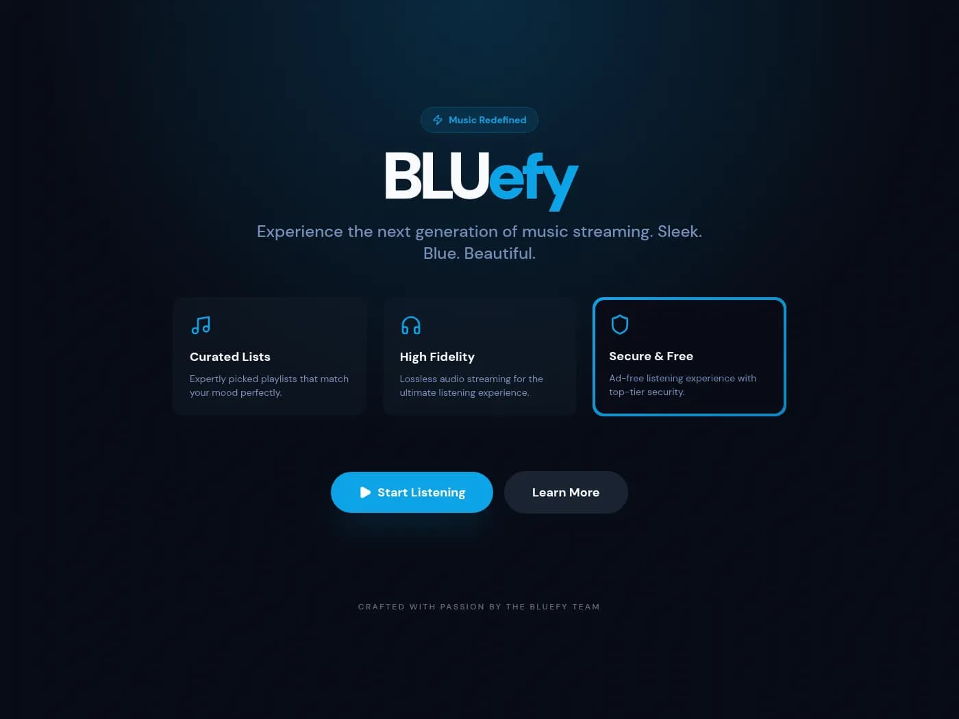 BLUefy Music App