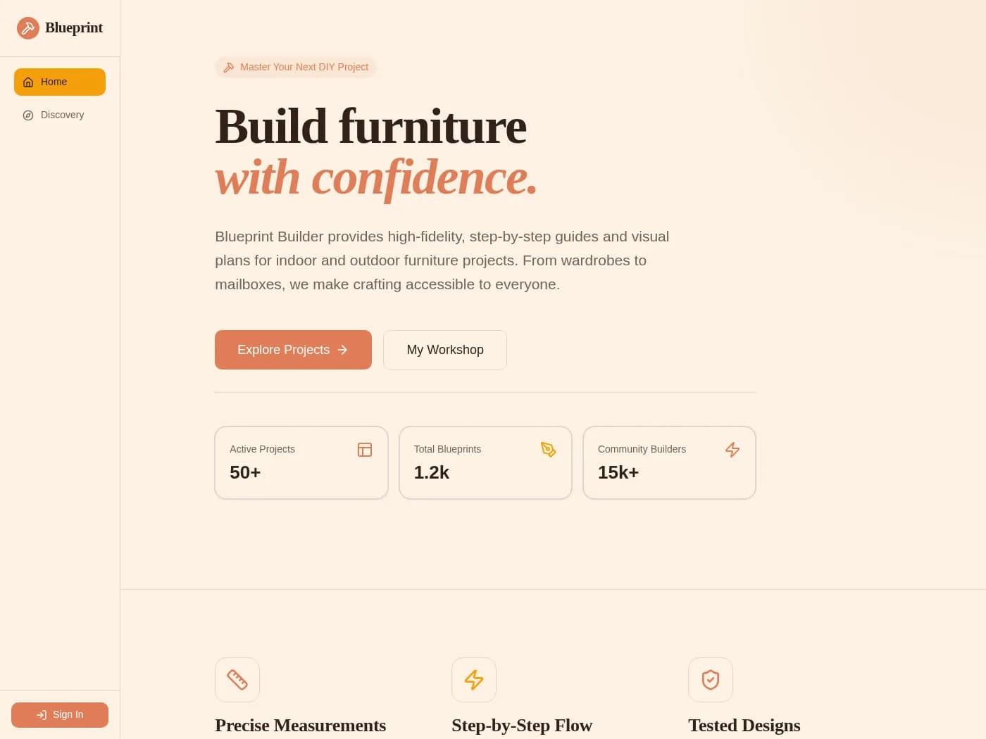Blueprint Builder App