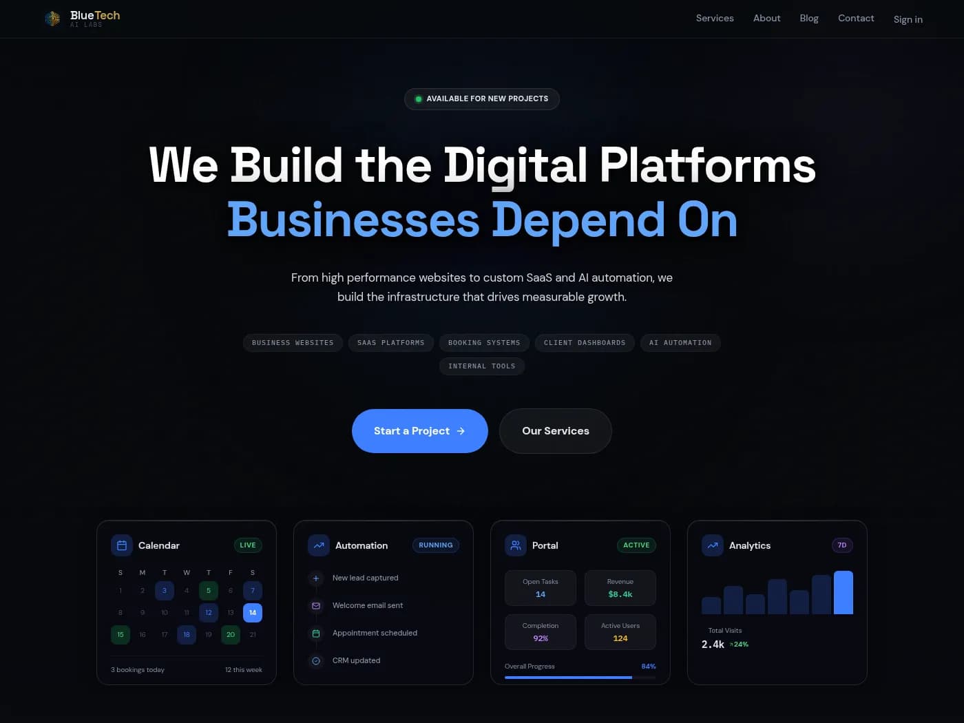 BlueTech AI Systems Platform