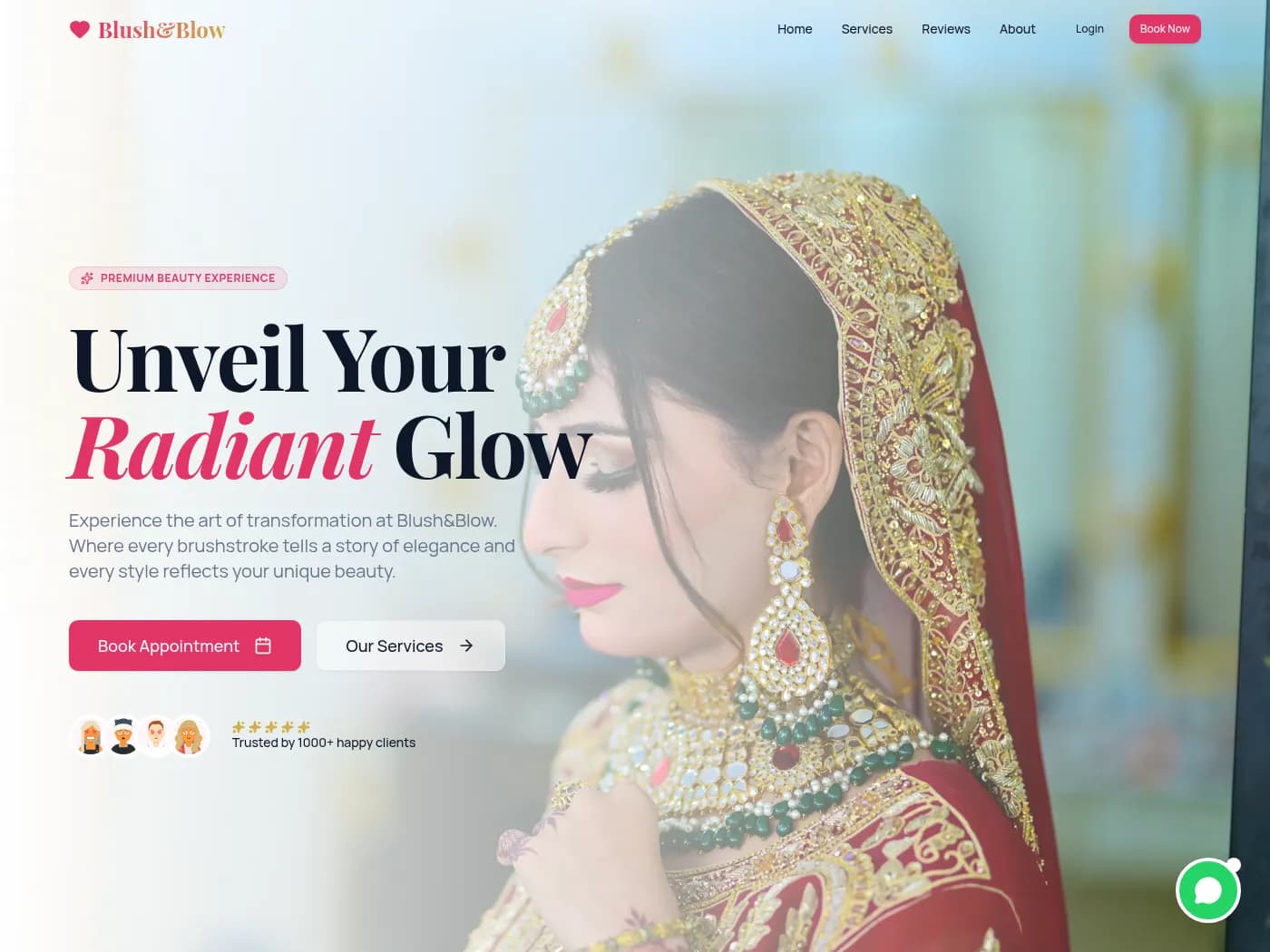 Blush&Blow Salon Site