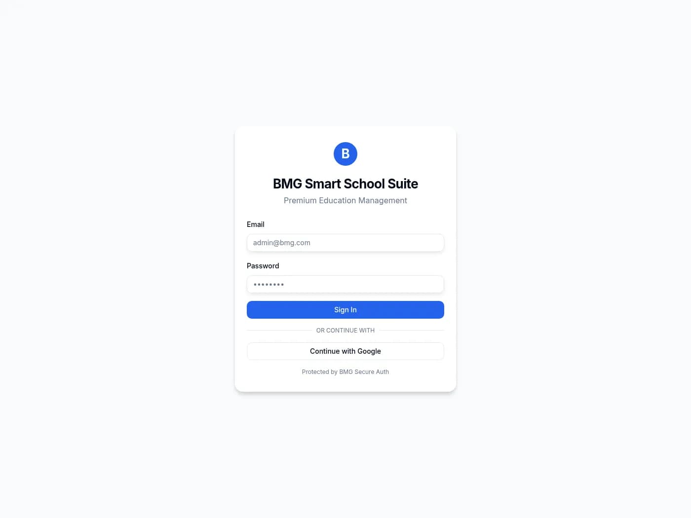 BMG Smart School Suite