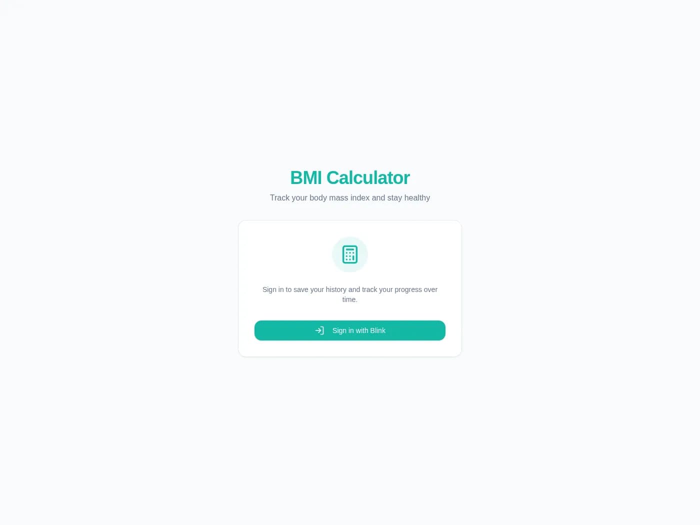 Simple BMI Calculator