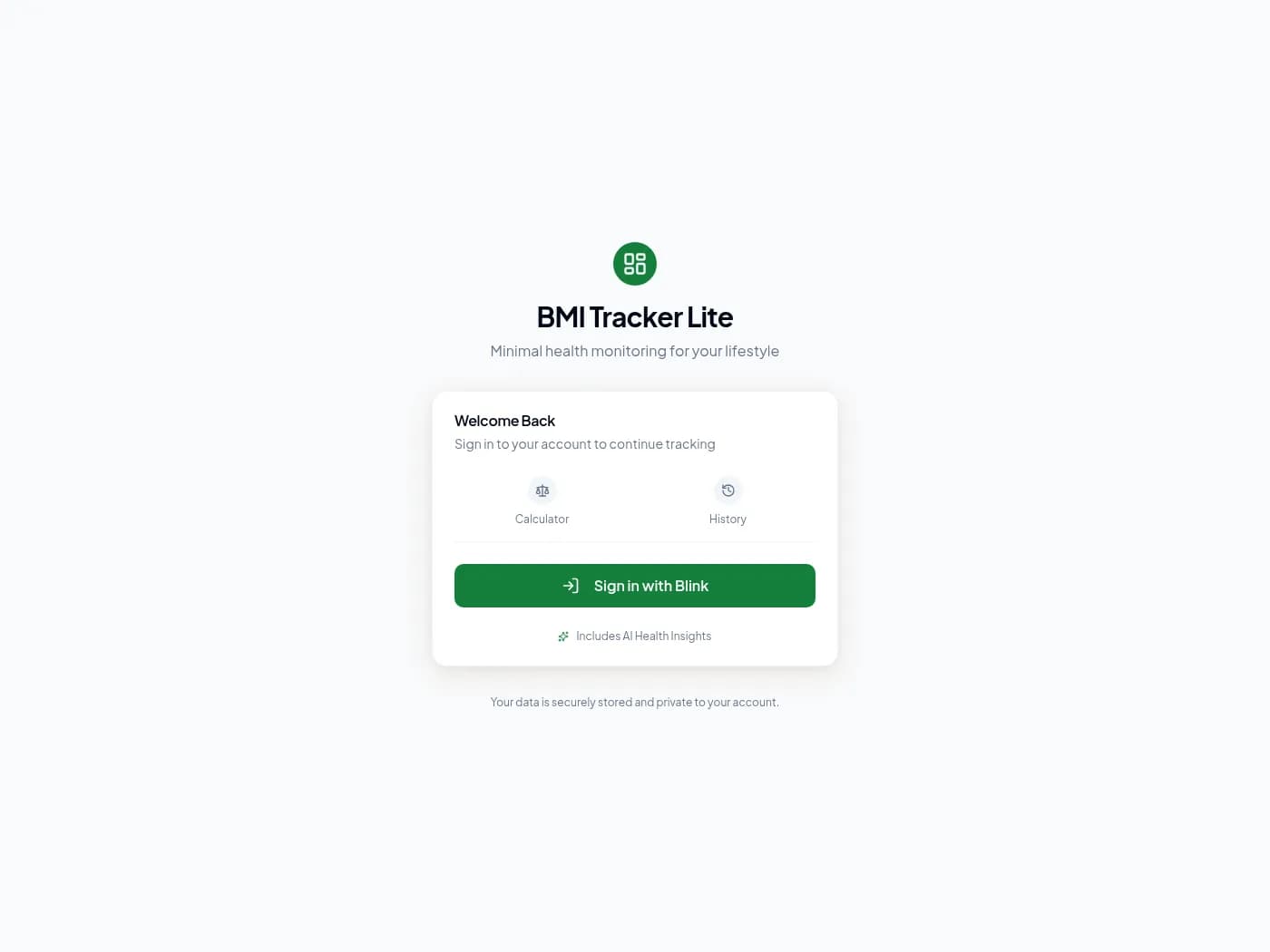 BMI Tracker Lite