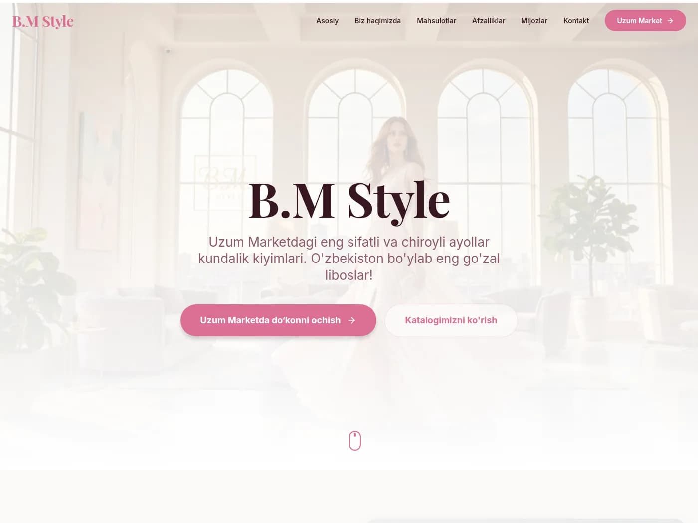 B.M Style Webpage