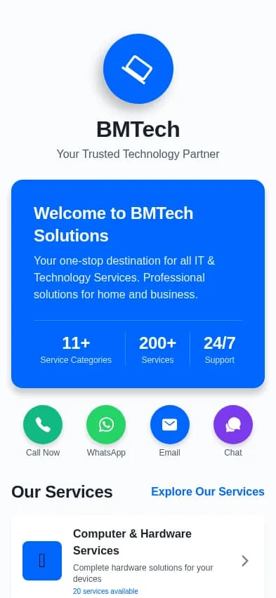 BMTech Interactive Portal