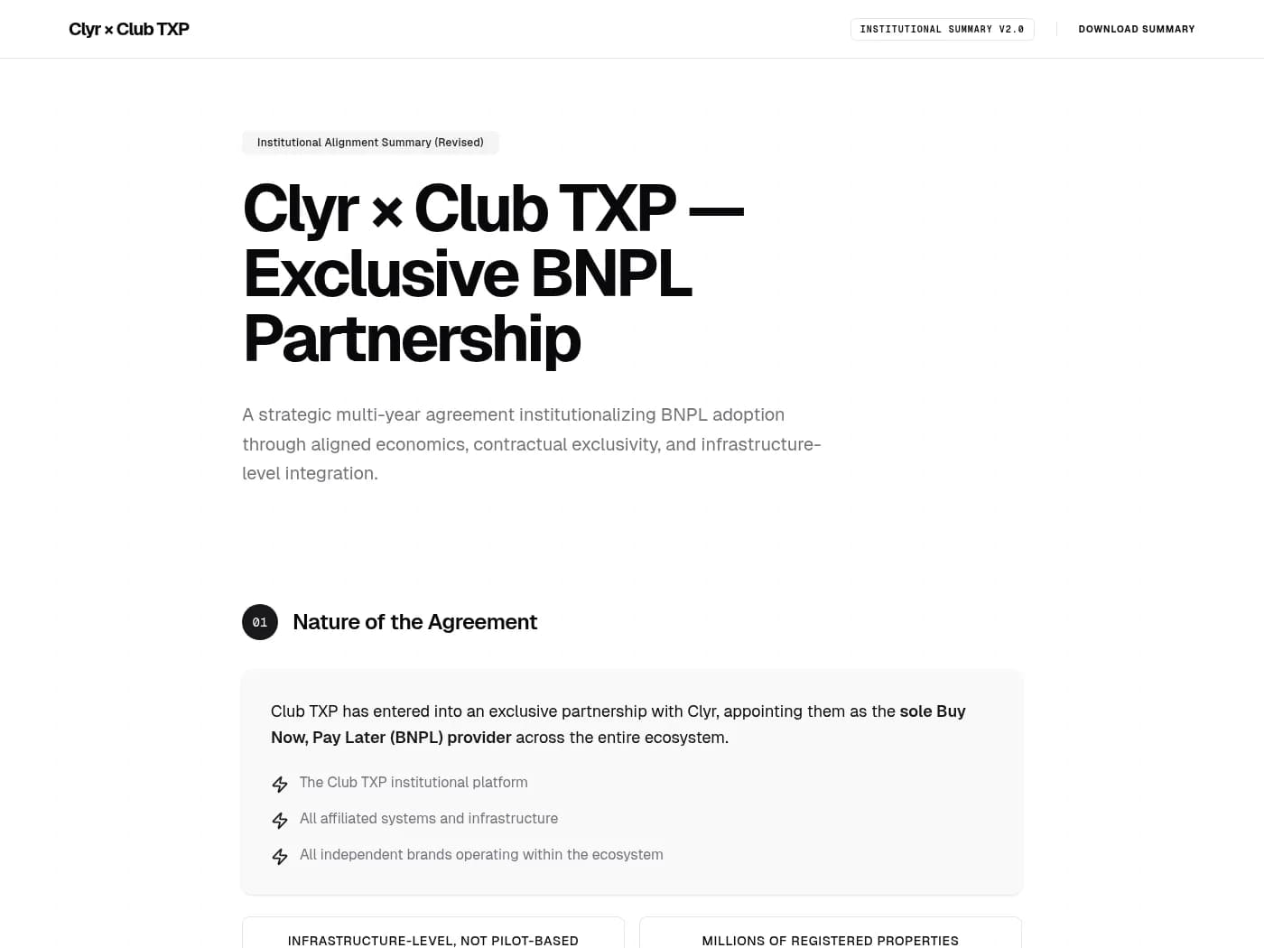 BNPL Partnership Summary Site