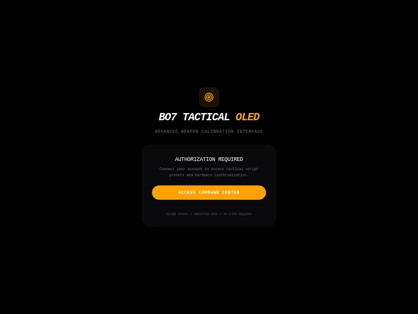 BO7 Warzone OLED Menu